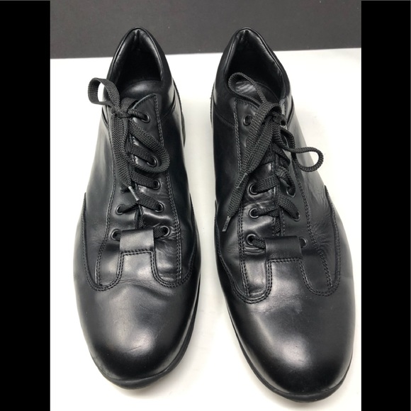 Brian Cress | Shoes | Mens Brian Cress Leather Sneakers In Black | Poshmark